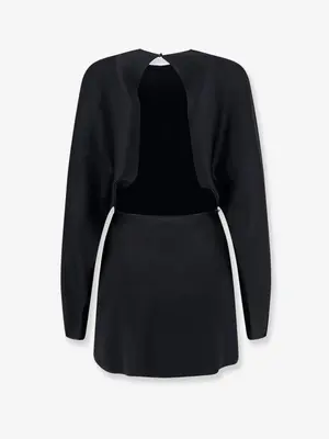 Saint Laurent Long Sleeve Dress