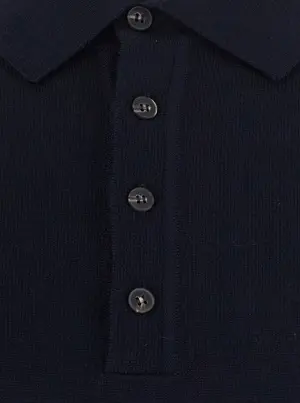 KANGRA Long-sleeve Polo-collar Sweater