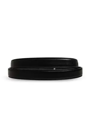 Saint Laurent Logo Plaque Buckled Belt