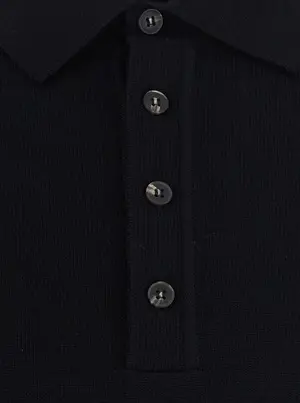 KANGRA Long-sleeve Polo-collar Sweater