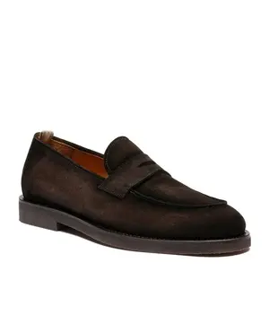 Officine Creative Suede Penny Loafers