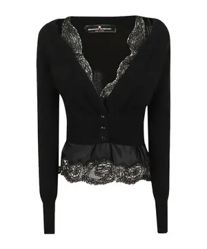 Ermanno Scervino Long-sleeve Cardigan - Black