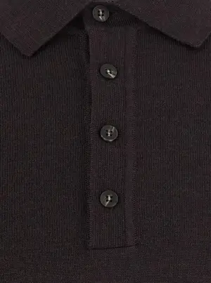 KANGRA Long-sleeve Polo-collar Sweater