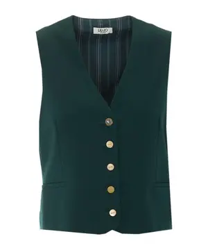 Liu Jo V-neck Vest - Green
