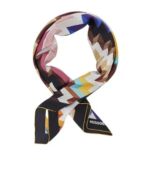 Missoni Patterned Silk Scarf - Multi-color