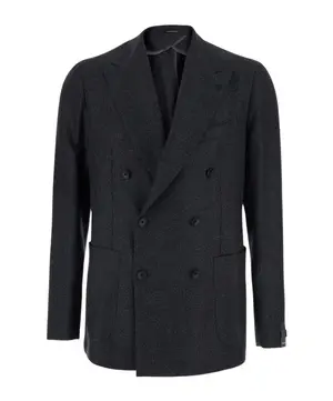 Tagliatore Double-breasted Casual Jacket - Grey