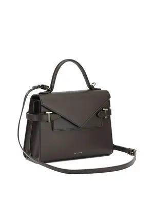 LE TANNEUR Structured Top Handle Shoulder Bag