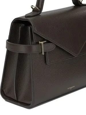 LE TANNEUR Structured Top Handle Shoulder Bag
