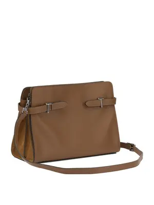 LE TANNEUR Belted Shoulder Bag