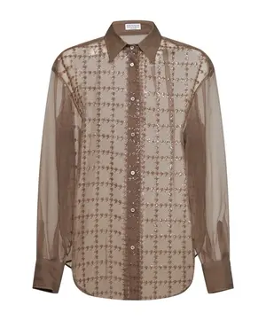 Brunello Cucinelli Long-sleeved Shirt - Nude