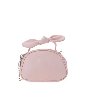 Monnalisa Crossbody Bag With Leather Handles - Pink