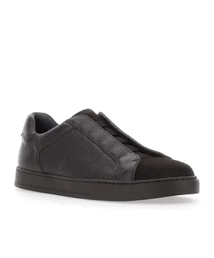 DOUCAL'S Spencer Slip-on Round Toe Sneakers - Brown