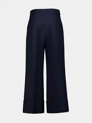 Valentino Garavani Vlogo Signature Turn-up Cuff Trousers
