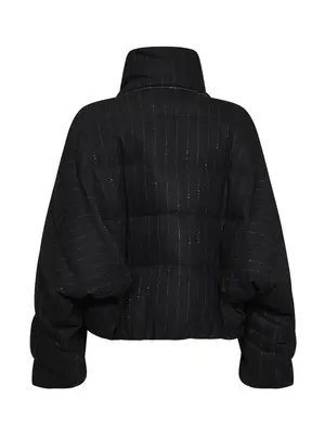 Brunello Cucinelli Pinstriped Padded Jacket