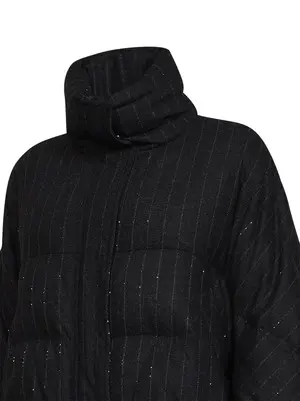 Brunello Cucinelli Pinstriped Padded Jacket