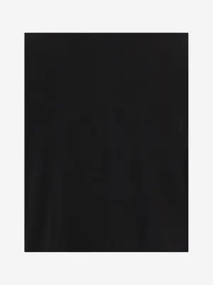 Saint Laurent Logo Embroidered Crewneck T-shirt - Black