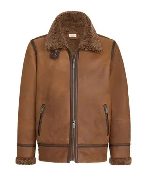 Brunello Cucinelli Shearling Aviator Jacket
