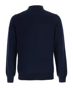 Tagliatore Long-sleeve Knitted Polo Shirt
