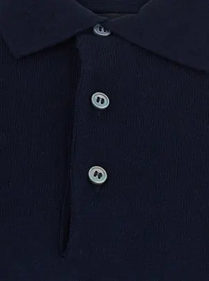Tagliatore Long-sleeve Knitted Polo Shirt