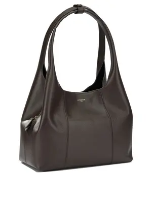LE TANNEUR Pleated Hobo Shoulder Bag