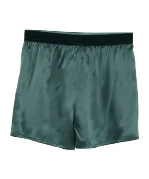 TOM FORD Logo-waistband Silk Pyjama Bottoms - Teal