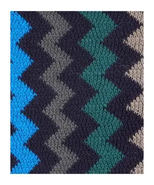 Missoni Zig Zag Motif Fringed Scarf - No