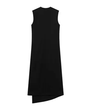 Bottega Veneta Sleeveless Asymmetrical Dress With Leather Knot Detail