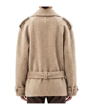 Giuseppe Di Morabito Double-breasted Belted Coat - Nude