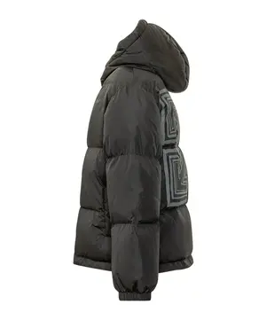 Off-White Hooded Cotton-padded Jacket