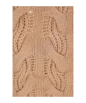 Max Mara Mstcosmo Turtleneck Knitted Jumper - Nude