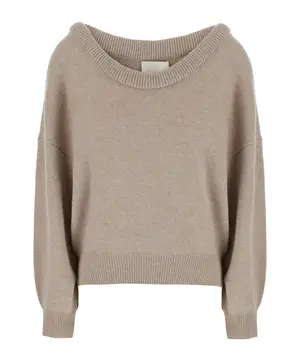 LISA YANG Long-sleeved Cashmere Sweater - Beige