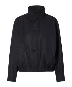 NILI LOTAN Casual Cropped Jacket - Black