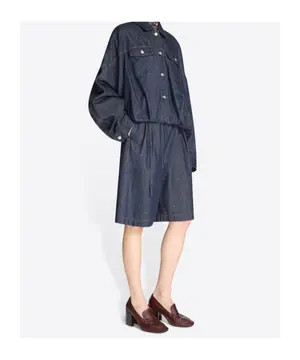 Dries Van Noten Cocoon Shaped Denim Jacket