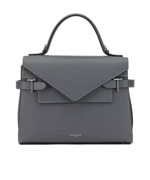 LE TANNEUR Structured Flap Shoulder Bag - Blue