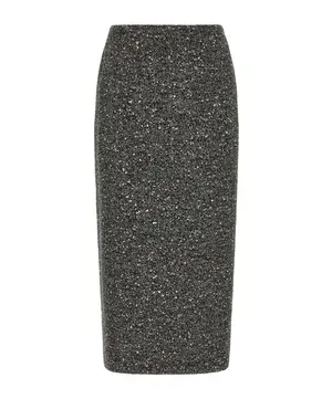 Valentino Garavani Zippered Skirt - White/black