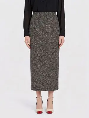Valentino Garavani Zippered Skirt With Asymmetrical Ruffles