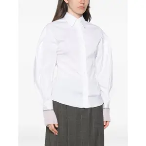 Brunello Cucinelli Puff Sleeve Button-down Shirt - No
