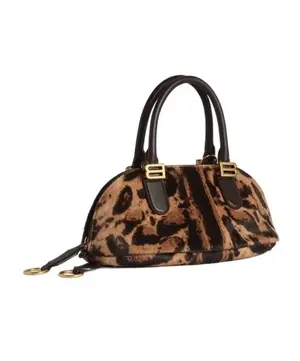 Balenciaga Bolero Bowling Bag Mini - Beige/mocha