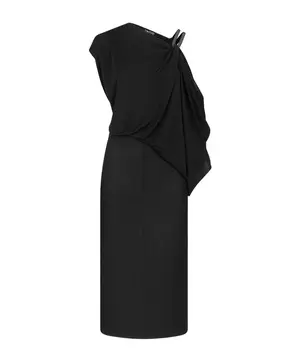TOM FORD Embellished Midi Dress - Black