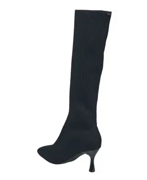 French Connection Stretch Knit Knee High Pointed Toe Pull-on Boots