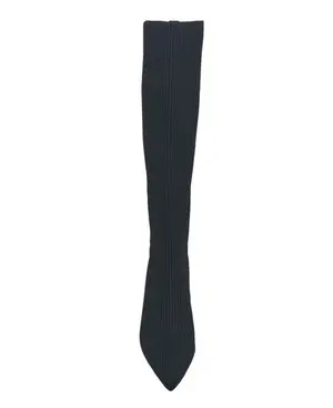 French Connection Stretch Knit Knee High Pointed Toe Pull-on Boots