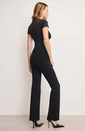 Good American Ponte Straight Leg Pants