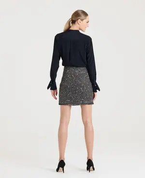 REALLY WILD CLOTHING Isabella Boucle Mini Skirt