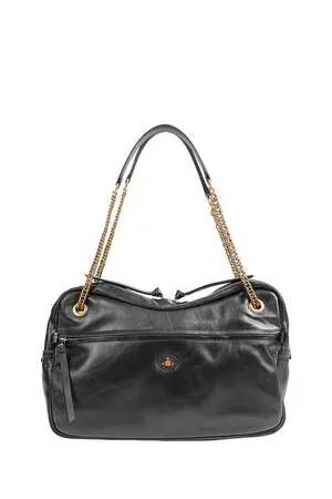VIVIENNE WESTWOOD Dolce Large Shoulder Bag - Black