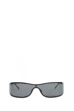 Saint Laurent Rimless Shield Sunglasses - Black