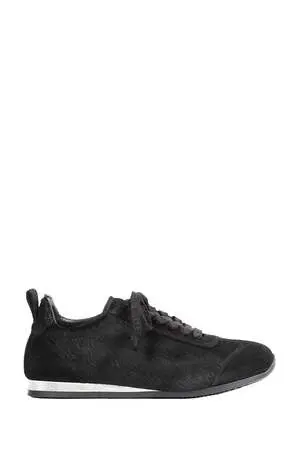 UMA WANG Calf Hair And Suede Sneakers - Black