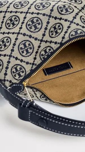Tory Burch Mellow T Monogram Shoulder Bag - Tory Navy