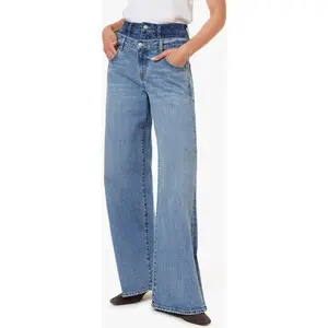 Habitual Gemma Double Waistband Wide Leg Jeans
