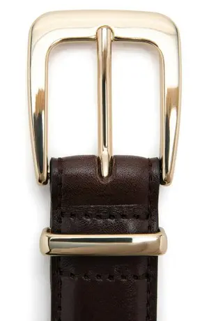 Mango Leather Belt - Chocolate