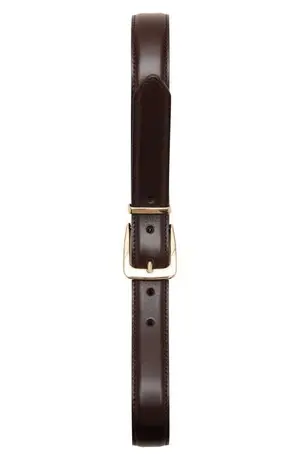 Mango Leather Belt - Chocolate
